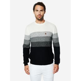 Koroshi Pullover Herren Gr&ouml;&szlig;e XXL hellgrau / dunkelgrau / schwarz / wollwei&szlig;