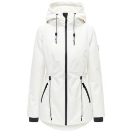 Navahoo Parka 'Blumentanz 14' Damen Gr&ouml;&szlig;e XXL schwarz / wei&szlig;