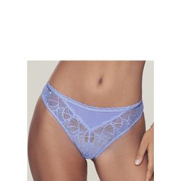 Lascana Stringpanty kornblumenblau Gr. 40/42 f&uuml;r Damen. Mit Spitze. Figurbetont