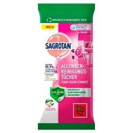 SAGROTAN Allzweck-Reinigungst&uuml;cher Bl&uuml;tenfrische & gr&uuml;ner Apfel, 60 T&uuml;cher 1 Pack = 60 T&uuml;cher