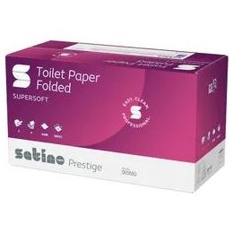 satino by Wepa Prestige Toilettenpapier Einzelblatt BT1, 2-lagig 1 Karton = 9000 Blatt