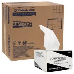 Kimtech Science 7552 Pr&auml;zisionst&uuml;cher wei&szlig; in der Zupfbox, 1-lagig, 11,2 x 20,8 cm, 8580 T&uuml;cher 1 Karton = 8560 T&uuml;cher