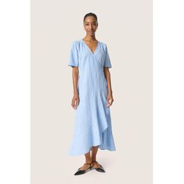 Soaked in Luxury Kleid in Hellblau/ Wei&szlig; - 58% | Gr&ouml;&szlig;e S | Damen-kleider