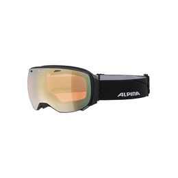 Alpina Ski-/ Snowboardbrille "Big Horn" in Schwarz/ Gold - 33% | Kinder-austruestung-accessoires