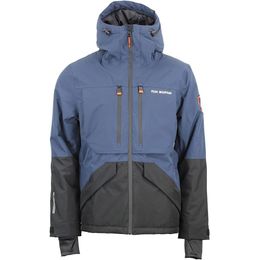 Peak Mountain Ski-/ Snowboardjacke "Cesna" in Blau/ Grau - 65% | Gr&ouml;&szlig;e XXL | Herren-outdoorjacken