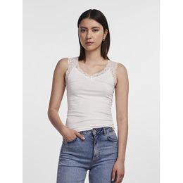 Pieces Top "Barbera" in Wei&szlig; - 26% | Gr&ouml;&szlig;e S | Damen-tops