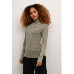 Cream Longsleeve "Amma" in Beige/ Schwarz - 51% | Gr&ouml;&szlig;e M | Damen-tops