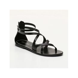 CALANK Leder-Sandalen in Schwarz - 51% | Gr&ouml;&szlig;e 39 | Damen-sandalen
