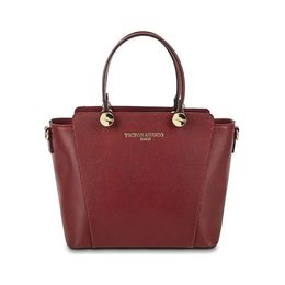 Victor & Hugo Paris Leder-Henkeltasche "Cavoli" in Bordeaux - (B)30 x (H)20,5 x (T)14,5 cm - 72% | Damen-taschen