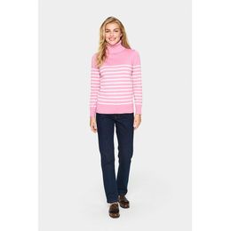 Saint Tropez Rollkragenpullover in Rosa - 57% | Gr&ouml;&szlig;e S | Damen-pullover-cardigans