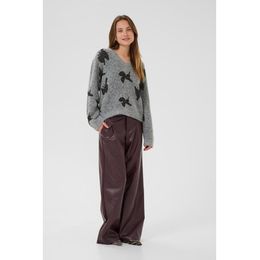 Culture Pullover in Grau/ Schwarz - 61% | Gr&ouml;&szlig;e M | Damen-pullover-cardigans