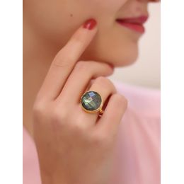 Pierres delicates Vergold. Ring mit Edelstein - 51% | Schmuck