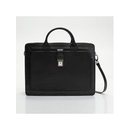 Victor & Hugo Paris Leder-Henkeltasche "Willo" in Schwarz - (B)40 x (H)30 x (T)11 cm - 78% | Damen-taschen