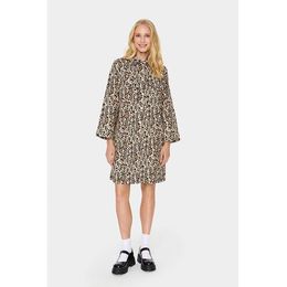 Saint Tropez Kleid "Zeeka" in Beige/ Hellbraun/ Schwarz - 64% | Gr&ouml;&szlig;e M | Damen-kleider