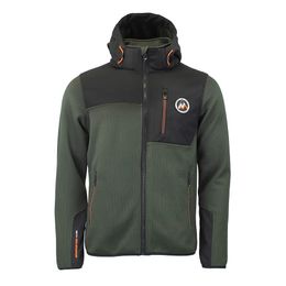 Peak Mountain Fleecejacke "Carhood" in Khaki - 58% | Gr&ouml;&szlig;e M | Herren-pullover-sport