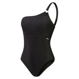Speedo Badeanzug "Asymmetric" in Schwarz - 53% | Gr&ouml;&szlig;e 38 | Damen-bademode