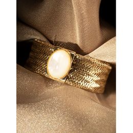 OR &Eacute;CLAT Gold-Ring "Nacre flamboyant" mit Edelstein - 79% | Schmuck