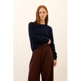 Just Cashmere Kaschmir-Pullover "Cetan" in Dunkelblau - 63% | Gr&ouml;&szlig;e M | Damen-pullover-cardigans