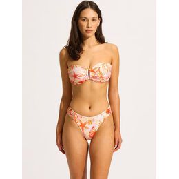 Seafolly Bikini-Hose in Wei&szlig;/ Orange - 58% | Gr&ouml;&szlig;e S | Damen-bademode