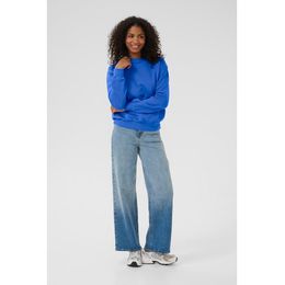 Kaffe Sweatshirt in Blau - 49% | Gr&ouml;&szlig;e S | Damen-sweatshirts-jacken