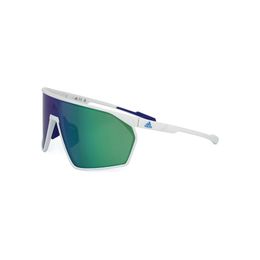 Adidas Herren-Sonnenbrille in Gr&uuml;n/ Wei&szlig; - 61% | Brillen-herren