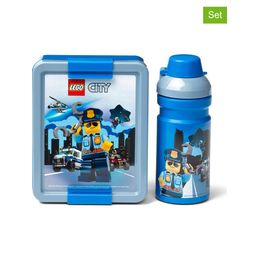 Lego 2tlg. Lunchset "Lego City" in Blau - 38% | Aufbewahren-servieren