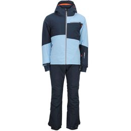 Peak Mountain 2tlg. Ski-/ Snowboardoutfit "Cardio" in Dunkelblau/ Hellblau - 70% | Gr&ouml;&szlig;e XL | Herren-outdoorjacken