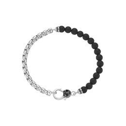 Giorgio Martello Milano Bracelet male Black, Silver size 21