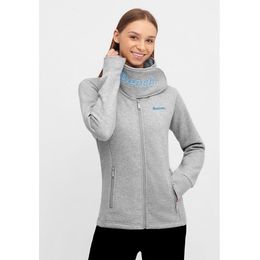 Bench Sweatjacke "Haylo" in Grau - 64% | Gr&ouml;&szlig;e 38 | Damen-sweatshirts-jacken
