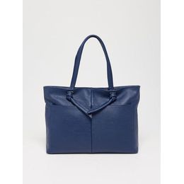 Victor & Hugo Paris Leder-Shopper "Ly" in Blau - (B)40 x (H)29,5 x (T)11 cm - 67% | Damen-taschen