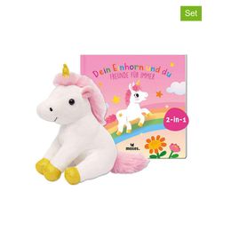 moses. 2tlg. Set: Kuscheltier "Kleines Einhorn" - ab 4 Jahren - 13% | Kinder-kuscheltiere