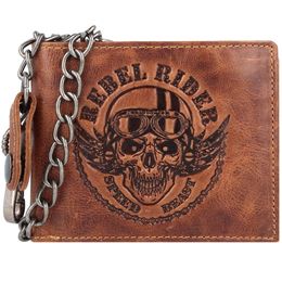 Green Burry Greenburry Wallet 'Rebel Rider Biker' male Brown size One Size
