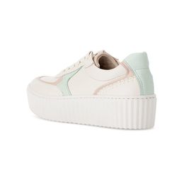 Gabor Leder-Sneakers in Wei&szlig;/ T&uuml;rkis/ Rosa - 63% | Gr&ouml;&szlig;e 40,5 | Damen-sneakers