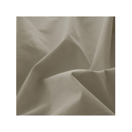 Monsun Perkal-Spannbettlaken ''Beige'' in Wei&szlig; - 60% | Gr&ouml;&szlig;e 200x190/200 cm | Bettwaesche-bettwaren