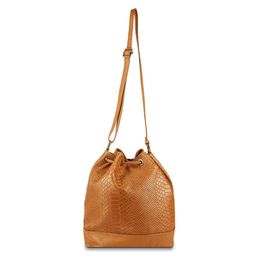 Victor & Hugo Paris Leder-Umh&auml;ngetasche "Cerise" in Camel - (B)33 x (H)28 x (T)14 cm - 73% | Damen-taschen