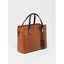 Victor & Hugo Paris Leder-Henkeltasche "Rafa" in Hellbraun - (B)32 x (H)25 x (T)13,5 cm - 71% | Damen-taschen