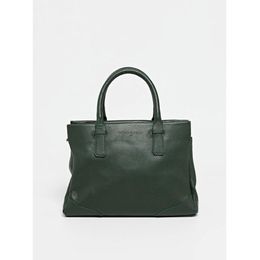 Victor & Hugo Paris Leder-Henkeltasche "Eve" in Dunkelgr&uuml;n - (B)33 x (H)24 x (T)14 cm - 71% | Damen-taschen