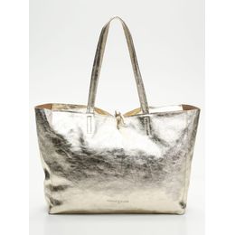 Victor & Hugo Paris Leder-Shopper "Vog" in Gold - (B)50 x (H)28 x (T)12 cm - 73% | Damen-taschen