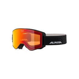 Alpina Ski-/ Snowboardbrille "Narkoja -Q-Lite" in Schwarz/ Orange - 35% | Damen-outdoor-ausruestung