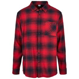 Urban Classics Herren Urban Classics Langarm-Poloshirt &raquo; Herren Oversized Checked Grunge Shirt&laquo; 1 Stk. L
