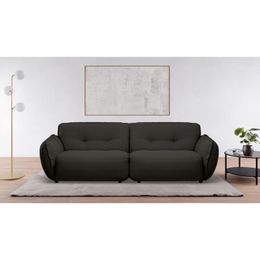 BETYPE 4-Sitzer &raquo;Be Fluffy Mega Sofa, viel Platz, XXL Couch, Breite 283cm, bequem&laquo; Softes Sitzgef&uuml;hl, moderne Kedernaht, hochwertiger Bezug grau 100% 