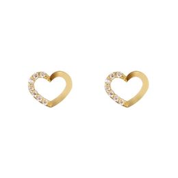 OR &Eacute;CLAT Gold-Ohrstecker "Only You" mit Edelsteinen - 78% | Schmuck