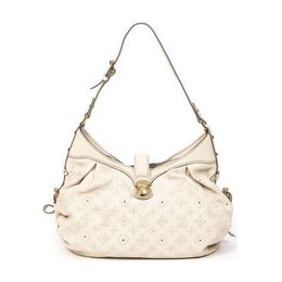 Louis Vuitton Leder-Schultertasche in Creme - (B)30 x (H)30 x (T)30 cm - 59% | Damen-taschen