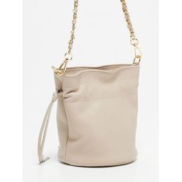 Victor & Hugo Paris Leder-Umh&auml;ngetasche "Eonora" in Beige - (B)17 x (H)19,5 x (T)15 cm - 73% | Damen-taschen