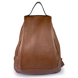 Lia Biassoni Leder-Rucksack "Cixerri" in Braun - (B)23 x (H)33 x (T)12 cm - 76% | Damen-taschen