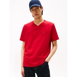 Tommy Hilfiger Herren V-Shirt &raquo;ESSENTIAL V-NECK TEE mit V-Ausschnitt und Markenlabel&laquo; unifarben, casual, regular fit, Baumwolle, V-Ausschnitt XXL