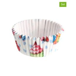 Zenker 2er-Set: Muffin-Papierf&ouml;rmchen ''Cupcake'' in Wei&szlig;/ Bunt - 2x 50 St&uuml;ck - 19% | Kuechenhelfer