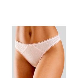 Lascana Damen Lascana String &raquo;Chiara&laquo; in graphischem Netz-Muster rosa 36/38