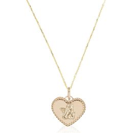 OR &Eacute;CLAT Gold-Halskette "Ange amoureux" mit Anh&auml;nger - (L)43 cm - 78% | Schmuck