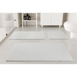 OTTO home Badematte &raquo;Kaelan, weicher Chenille&laquo; H&ouml;he 14 mm rutschhemmend beschichtet fu&szlig;bodenheizungsgeeignet Badvorleger, Badteppich weiches Chenille,